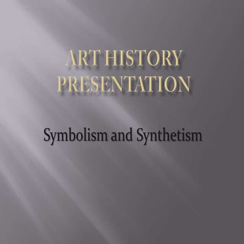 Art History Presentation | PPTX