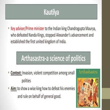 Arthosatra of Kautilya | PPT