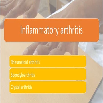 Inflammatory Arthritis | PPT
