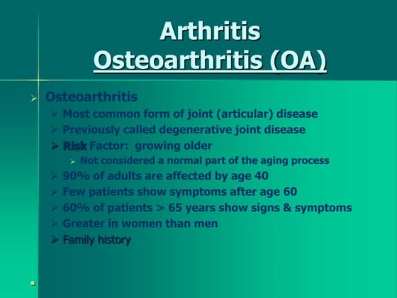 Osteoarthritis | PPTX