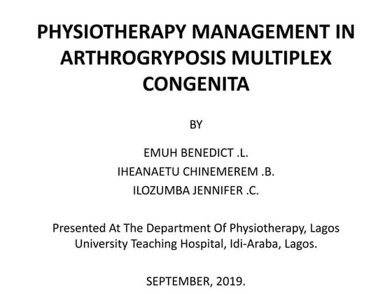 Arthrogryposis Multiplex Congenita | PPT