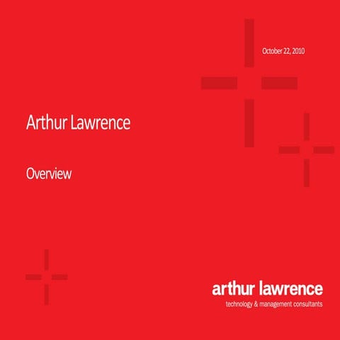 Arthur Lawrence Corporate Brochure | PDF