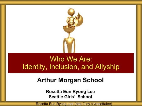 The Children's School Identity Inclusion Allyship | PPT