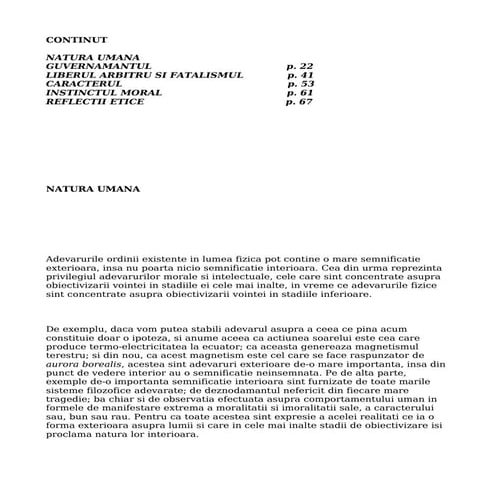 arthur schopenhauer asupra naturii umane | ODT