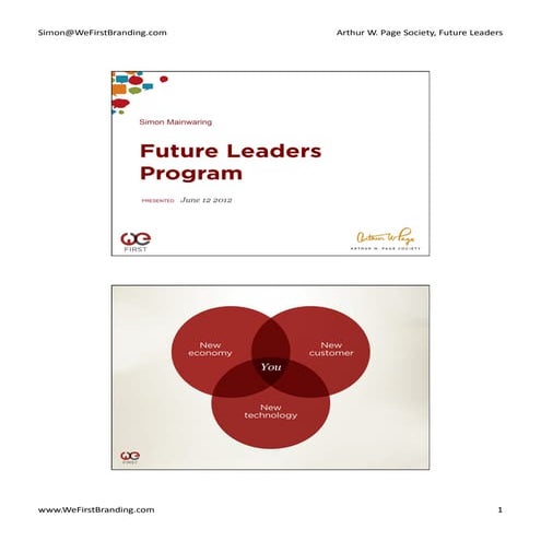 Arthur W. Page Society Presentation | PDF