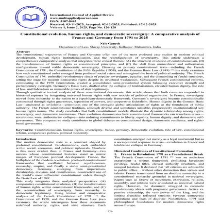Constitutional Evolution, Human Rights, and Democratic Sovereignty: A ...