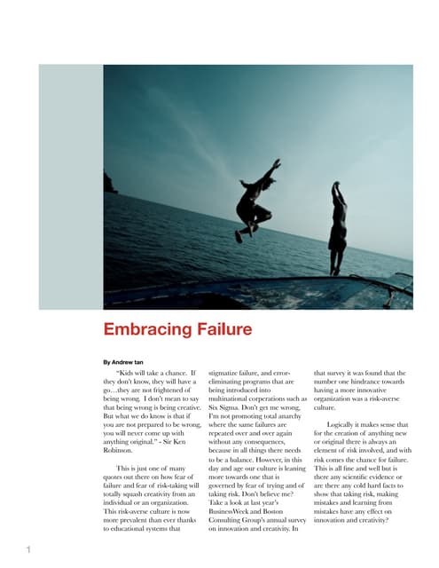 Learning from Failure | PPT