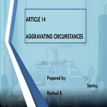 Aggravating circumstances | PPTX