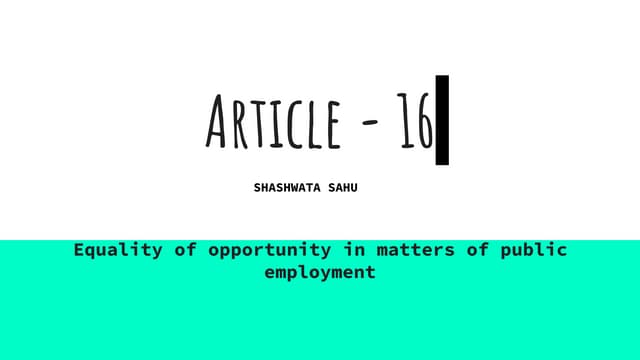 Article 17 & 18 under Constitution of India | PPTX