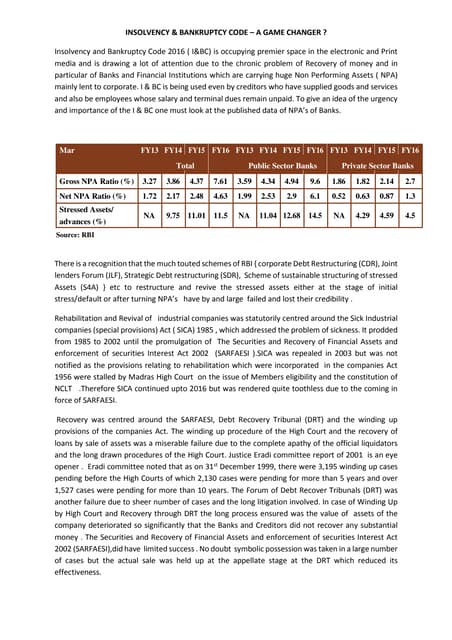 KEY NOTE- IBC(INSOLVENCY & BANKRUPTCY CODE) DESIGN- PPT.pptx