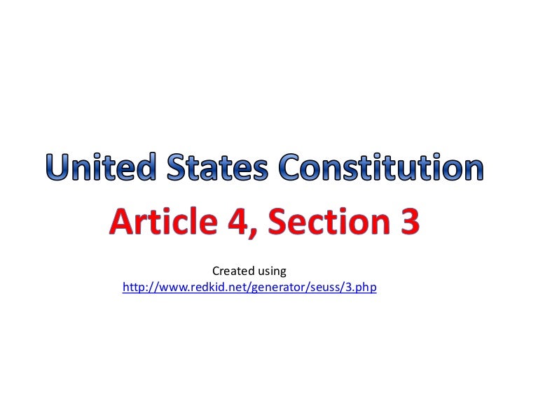 Constitution Of The United States Article 4 Section 3 constitution-of-the-united-states-article-4-section-3