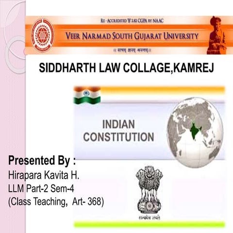 Article 368 of the constitution | PPTX