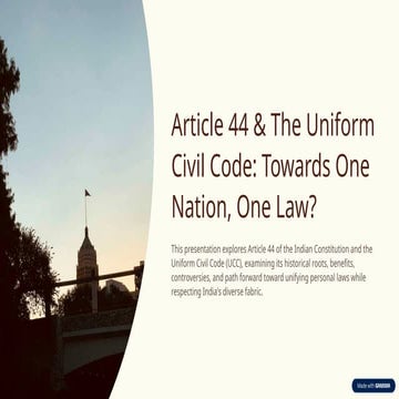 Article-44-and-The-Uniform-Civil-Code-Towards-One-Nation-One-Law.pptx