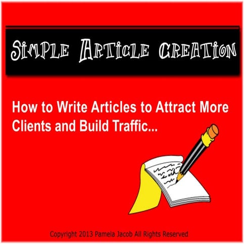Simple Article Creation | PDF