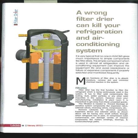 Filter driers for refrigeration system | PDF | Home Appliances | Home ...