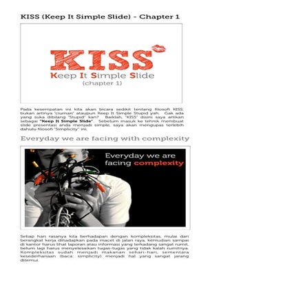 3 Steps to KISS (Keep It Simple Slide) | PDF