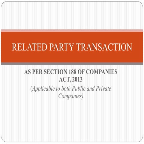 RELATED PARTY TRANSACTION | PPTX