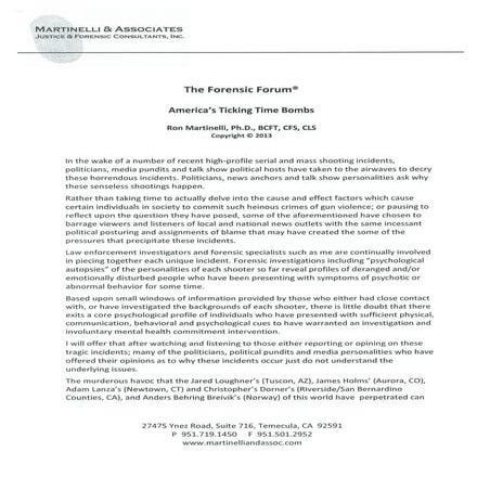 Ticking Time Bombs | PDF