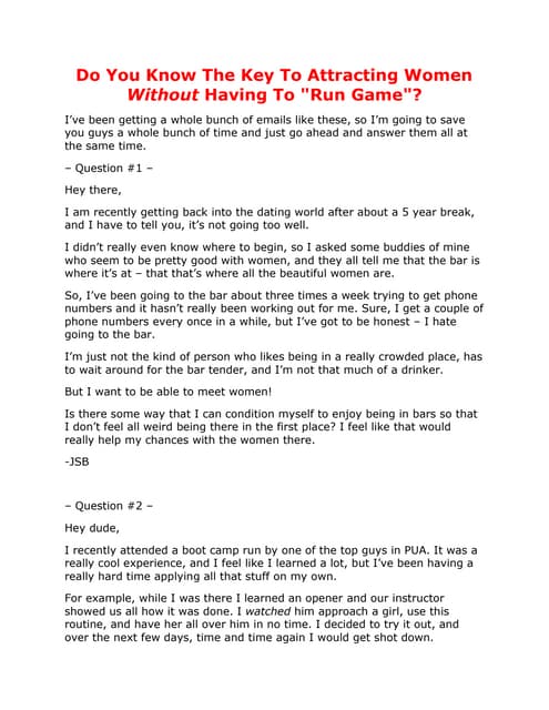 HOT CRAZY MATRIX for Men and CUTE vs RICH MATRIX for WOMEN | PDF