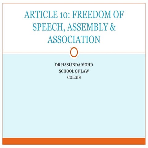 Article 10 | PPT