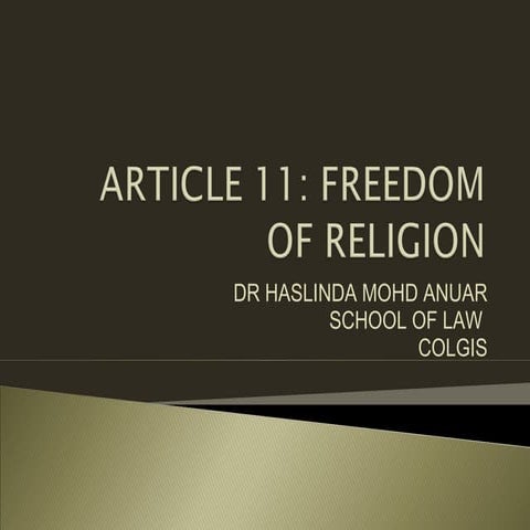 Article 11, 12 13 | PPT