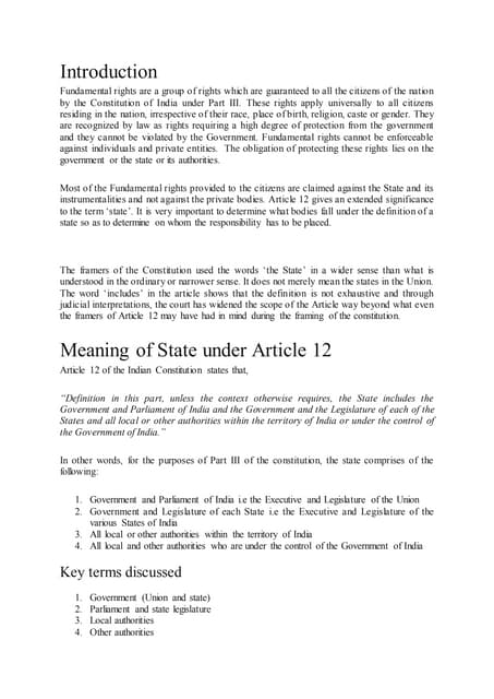 Constitutional law notes, Constitutional law- II | PPT