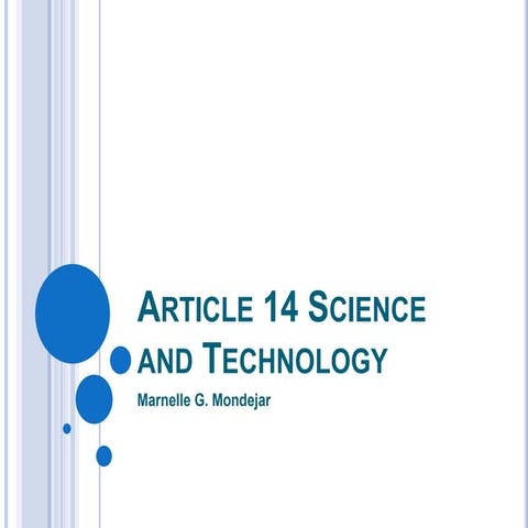 Article 14 Education, Science and Technology, Arts,Culture and Sports ...