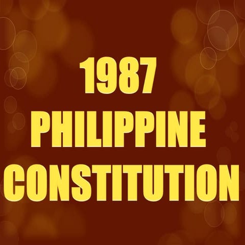 1987 Phil Constitution Article 1 | PPTX