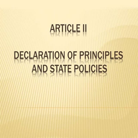 Article 2 Philippine Constitution | PPTX