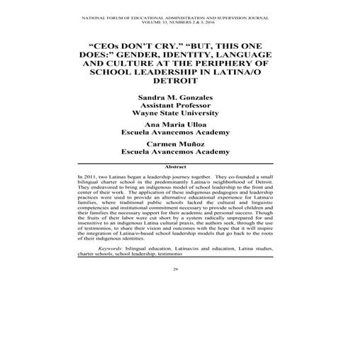 Article - National FORUM Journals | DOC | Professional School ...