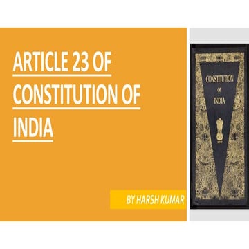 Article 23 Of Constitution Of India.pptx