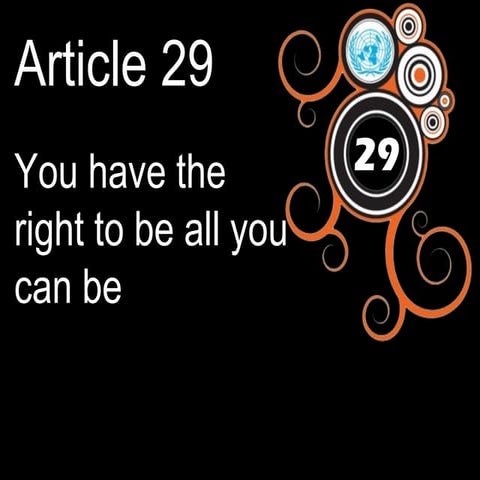 Article 29 right to be all you can be | PPT
