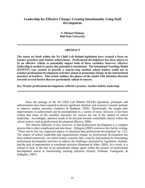 Fullan change model | PPT