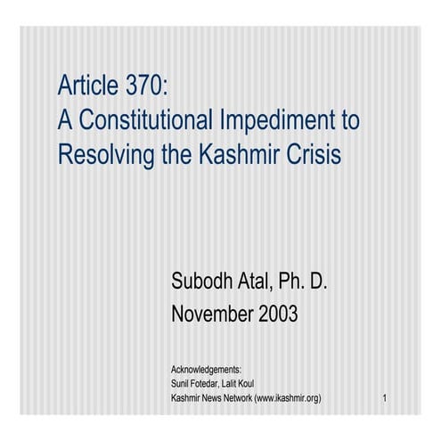 Article370 | PDF