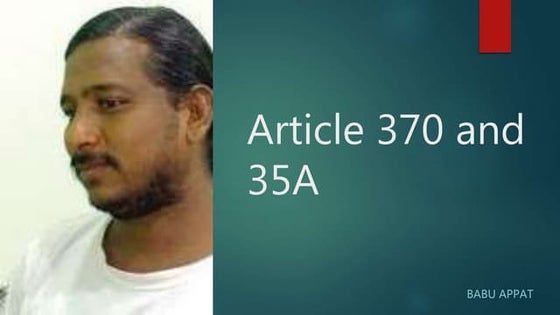 Article370 | PPTX | Law