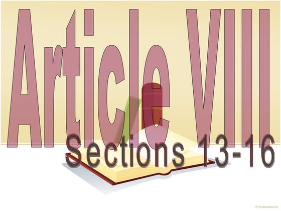 Article viii judicial department Sections 1 to 8 | PPT