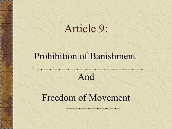 Fundamental Liberties- Article 5-13 | DOCX