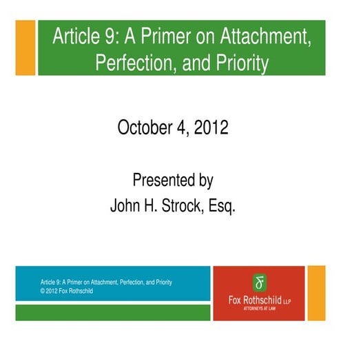 Article 9 basics | PDF