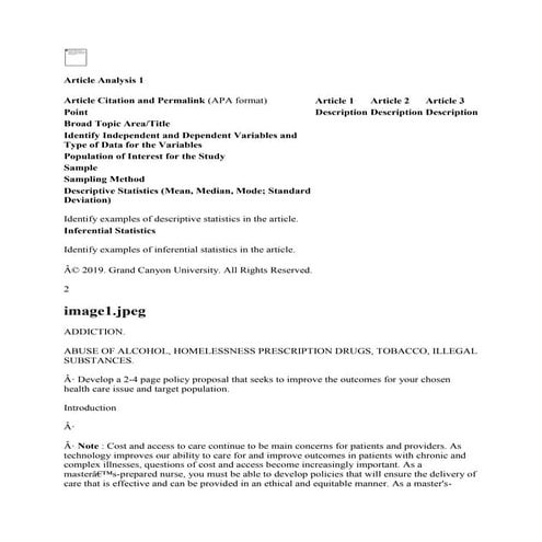 Article Analysis 1Article Citation and Permalink (APA format).docx ...