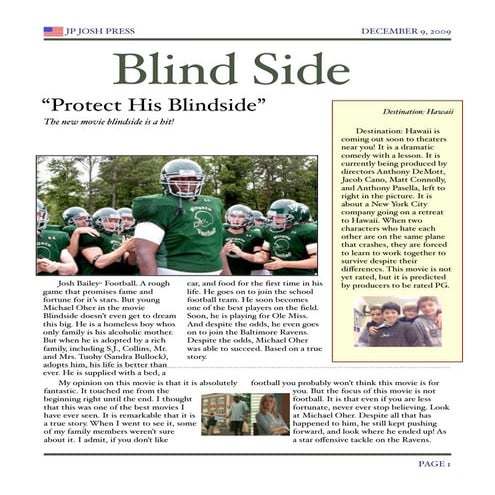 The Blind Side Movie presentation | PPTX