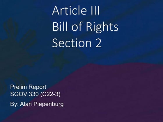 Article iii section 2 | PPTX