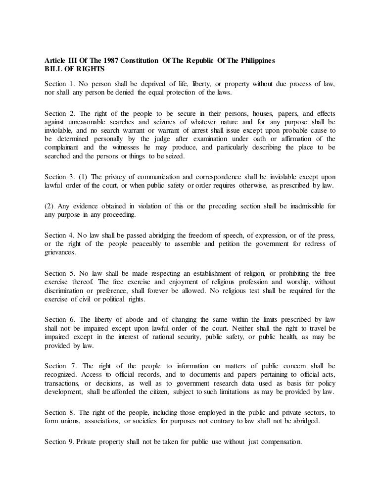 Article Iii Of The 1987 Constitution Of The Republic Of The Philippin article-iii-of-the-1987-constitution-of-the-republic-of-the-philippin