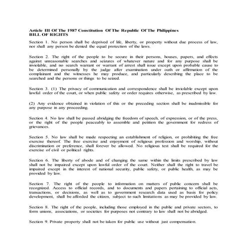 Article 3 Bill of rights constitution.pptx
