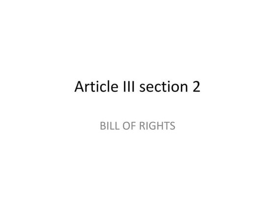 Article iii section 2 | PPTX