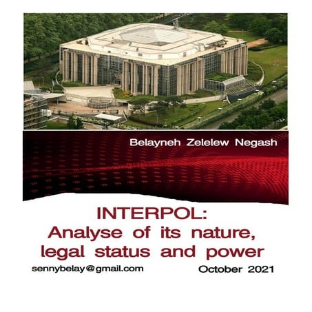 Interpol: Nature, Legal Status and Power | PDF