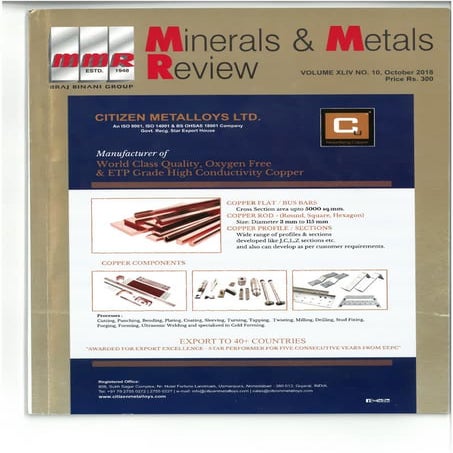 Minerals & Metals Review | PDF
