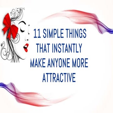 10 simple ways to become attractive | PPTX