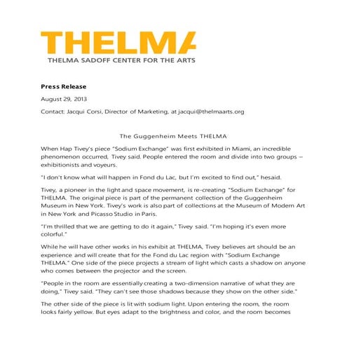 Article on Hap Tivey | DOCX