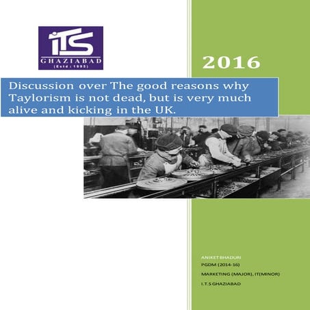 Article on taylorism in u.k | DOCX