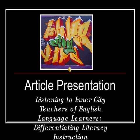 Article Presentation | PPT